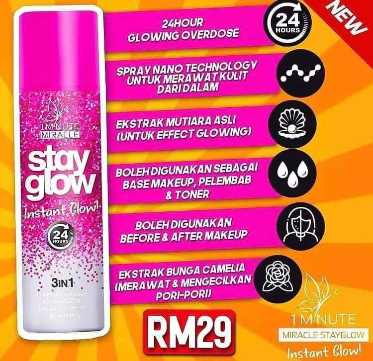 Stay Glow Setting Spray, Beauty & Personal Care, Face, Makeup on Carousell