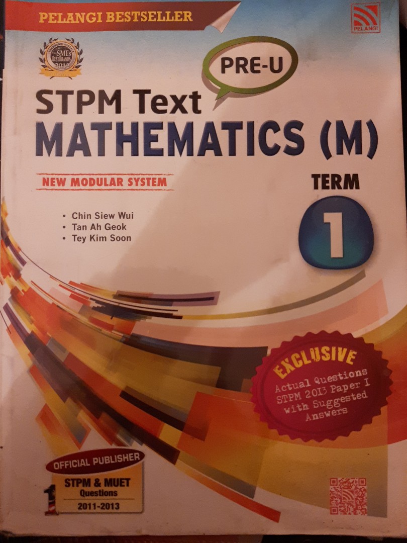 STPM MATHEMATICS M SEMESTER 1 TEXTBOOK, Hobbies & Toys, Books ...