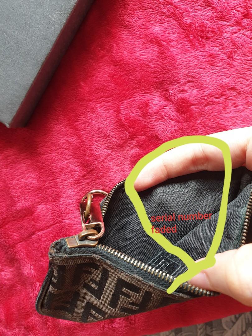 Vintage FENDI Zucca Monogram Coin Purse Key Ring Cles, Luxury, Bags ...