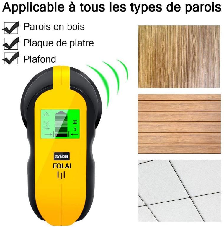 Wall Detector, 3 Modes Multi-Function Stud Scanner with LCD Display and ...