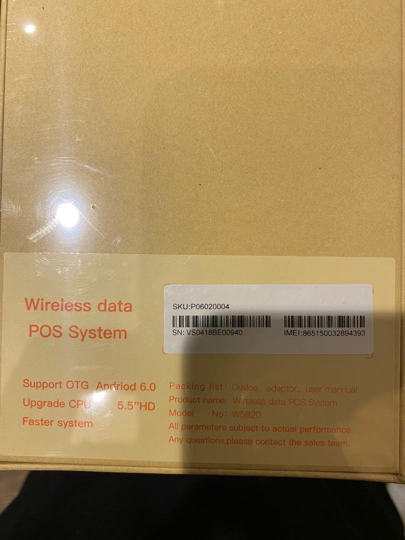 Wireless data pos system w5920 , 音響器材, 可攜式音響設備 - Carousell