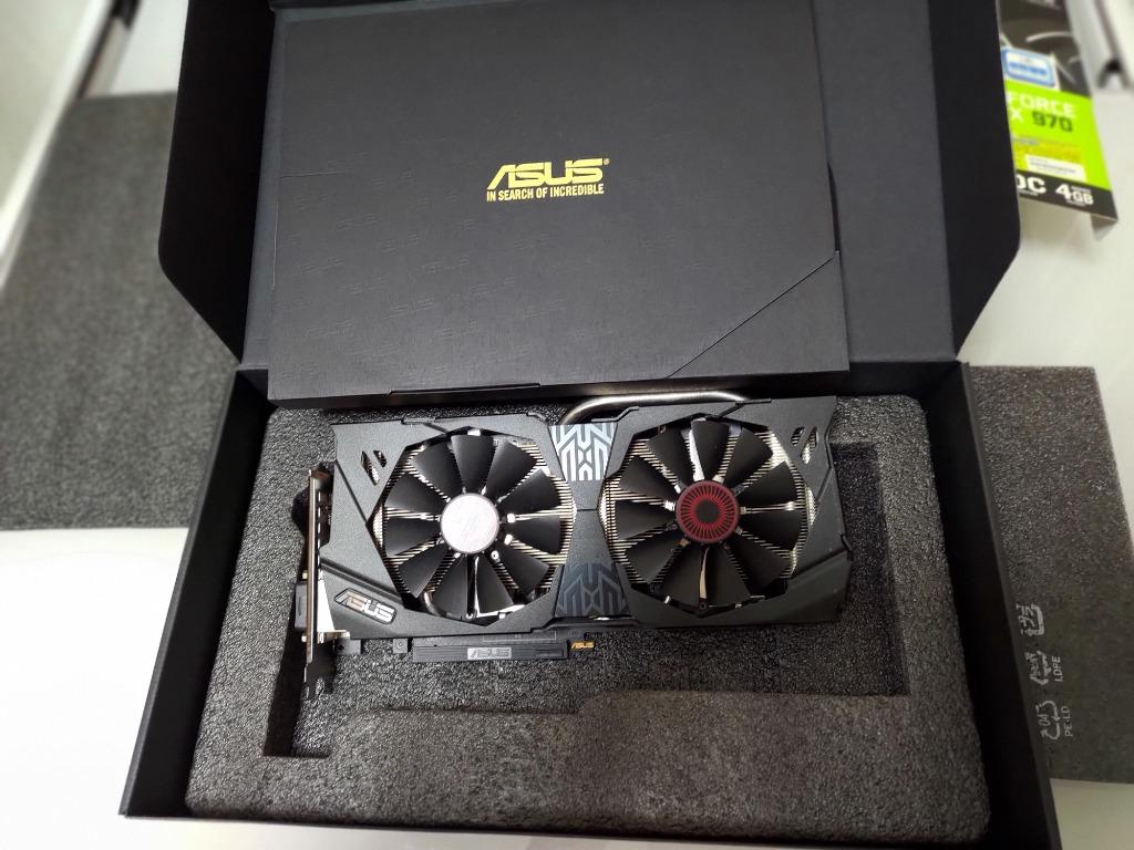 華碩 ASUS STRIX GTX 970 DirectCU II OC 靜音超頻版, 電腦＆科技, 手提電腦 - Carousell