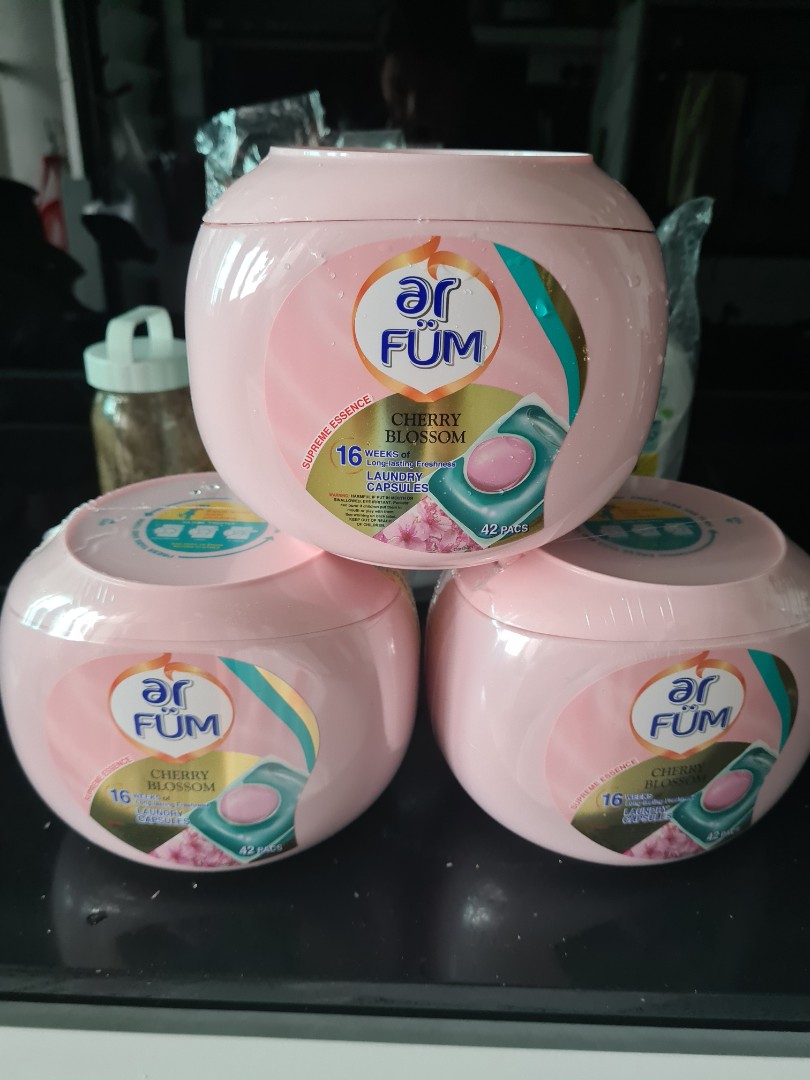 Arfum cherry blossom detergent capsules, Everything Else on Carousell