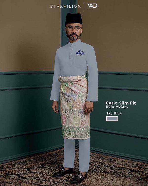 Baju Melayu Wak Doyok Carlo, Men's Fashion, Muslim Wear, Baju Melayu on ...