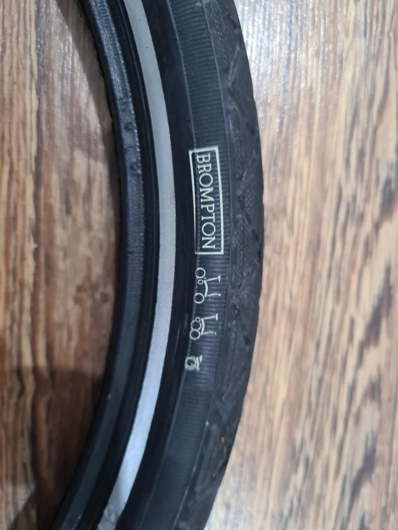 Brompton stock original tyres, Sports Equipment, Bicycles & Parts ...