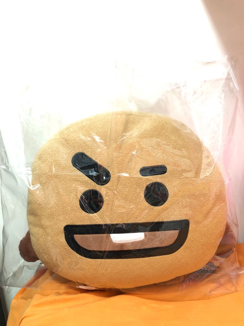 BT21 FACE CUSHION 42CM SHOOKY OFFICIAL, Hobbies & Toys, Memorabilia ...