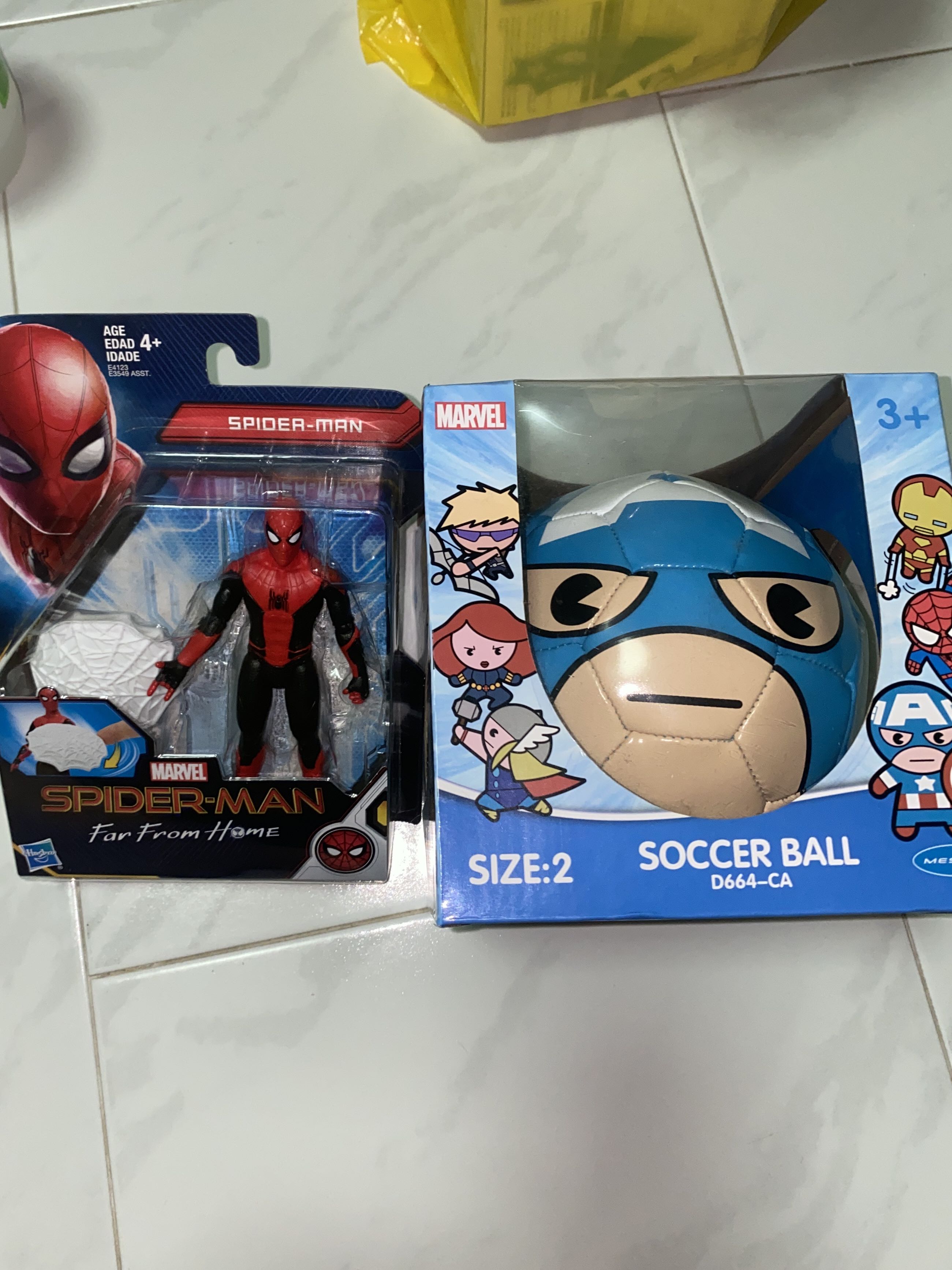 Captain America soccer ball / Spiderman, Hobbies & Toys, Toys & Games ...
