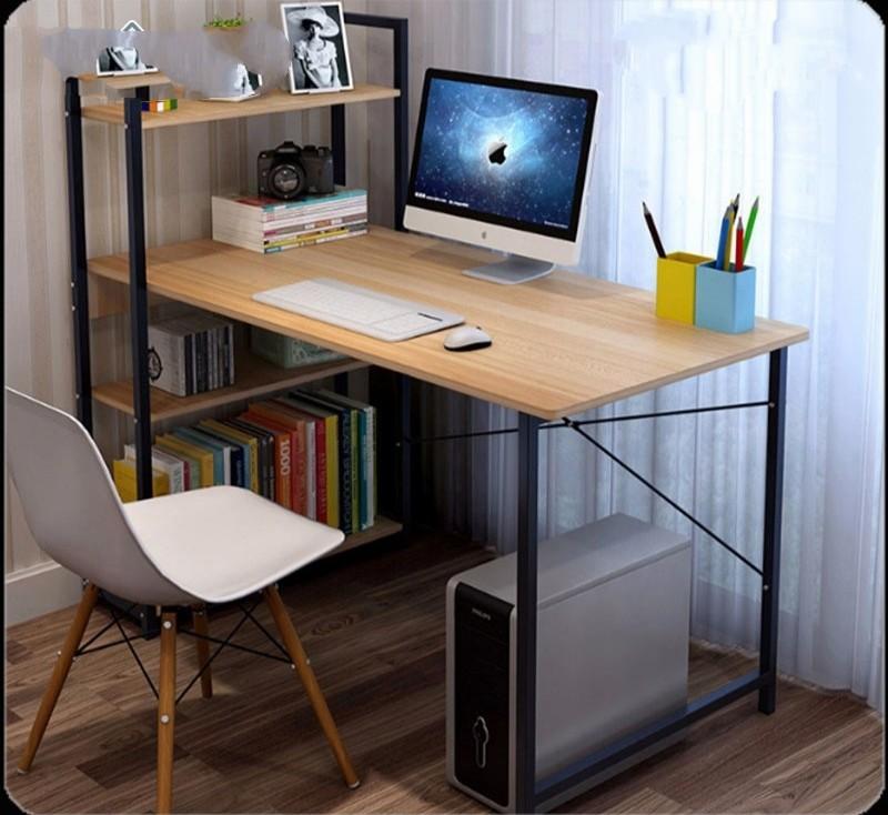 Computer table with side shelf, Furniture & Home Living, Furniture ...