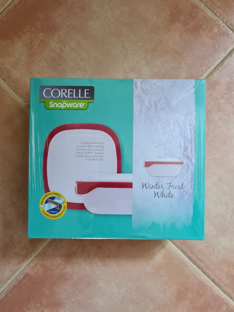 Corelle Snapware 1.4L Square, Furniture & Home Living, Kitchenware ...