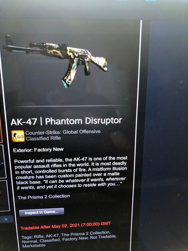CSGO AK-47 Phantom Disruptor FN, Video Gaming, Gaming Accessories, Game ...