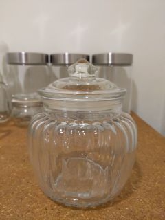 DAISO Glass Bottle with lid - 3 Available ($1 each), Furniture & Home ...
