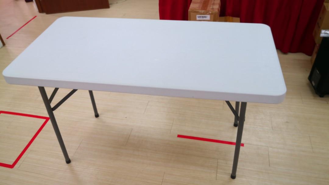 Foldable Grey Table, Furniture & Home Living, Furniture, Tables & Sets ...