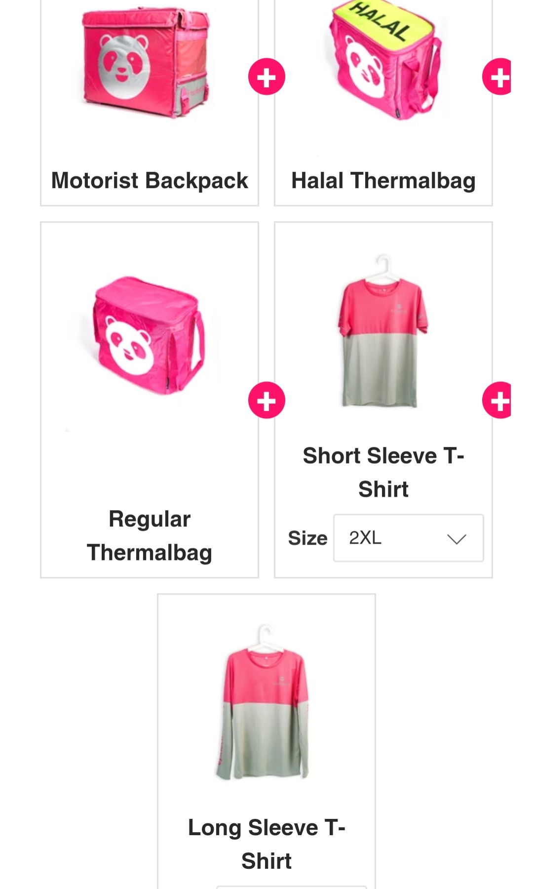 Foodpanda Delivery Bag, Halal Bag, Shirt, Health & Nutrition, Assistive ...