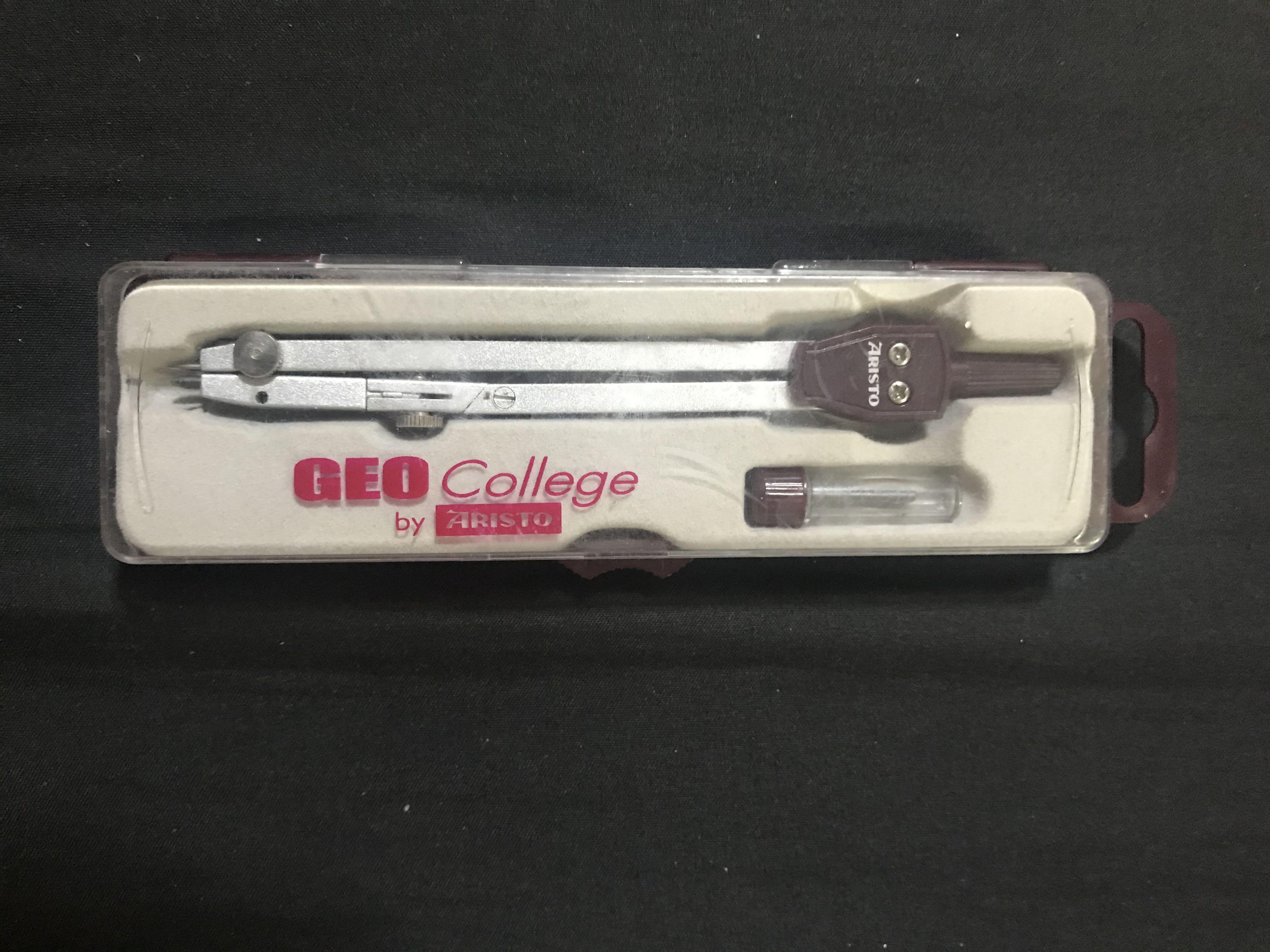 Geo college by aristo compass protractor, Hobbies & Toys, Stationery ...