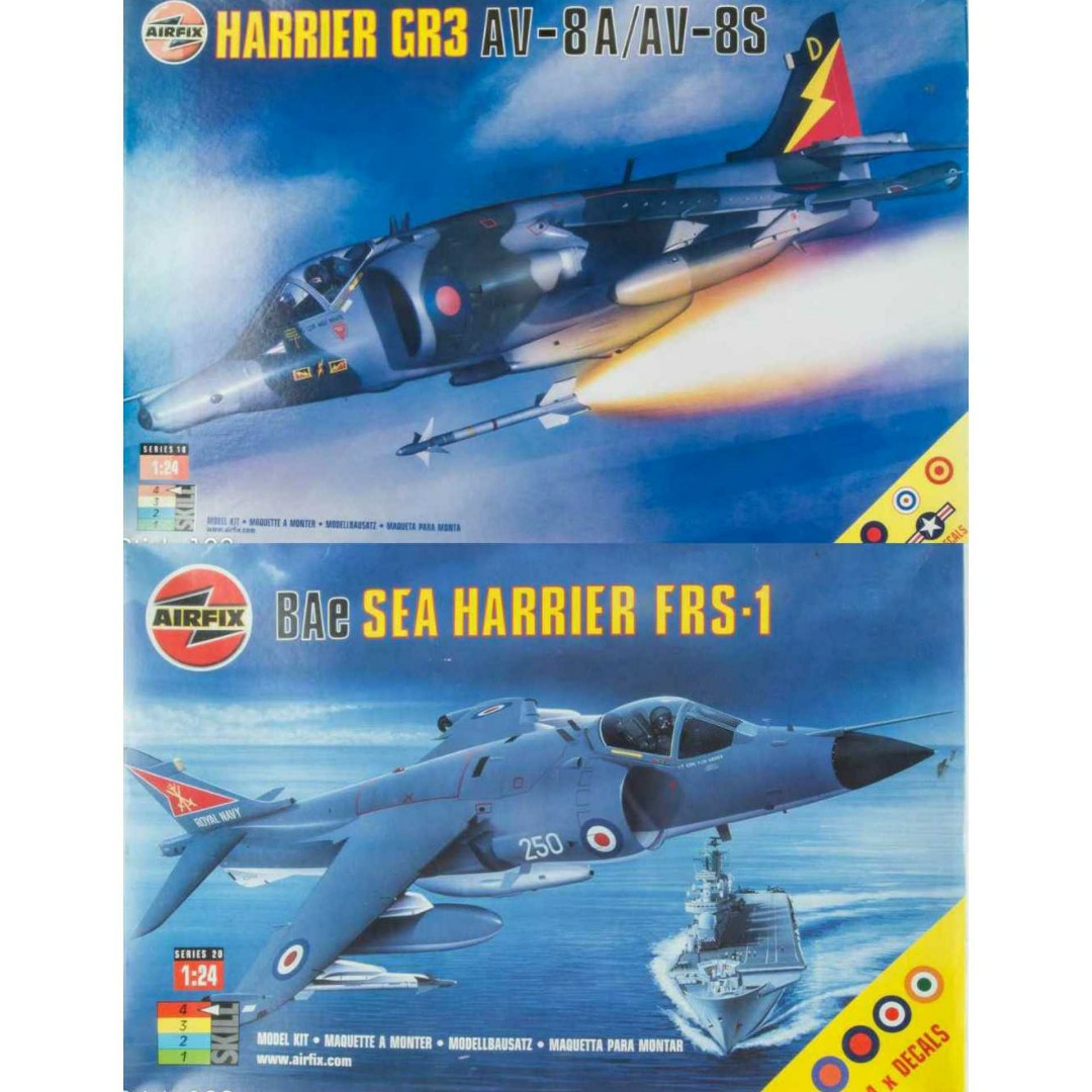 Harrier GR3 & Sea Harrier FRS-1 1/24 Airfix, Hobbies & Toys, Toys ...
