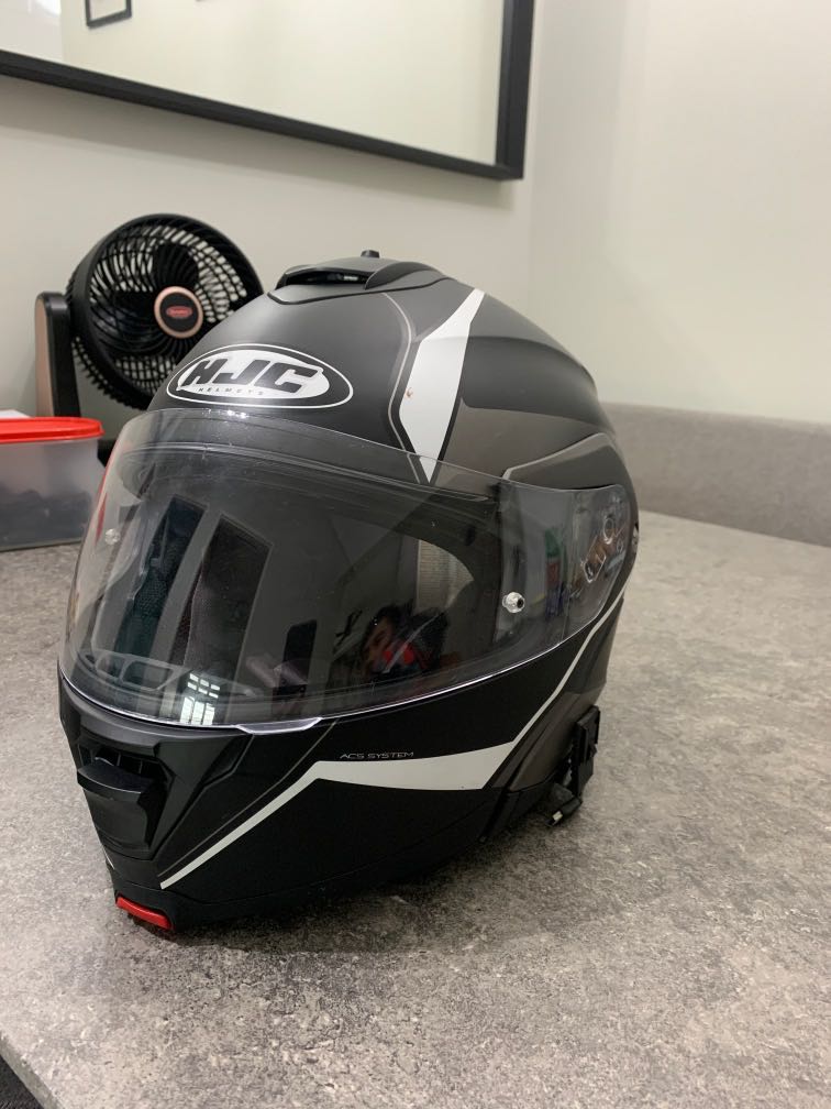 Hjc modular with Bluetooth communication , Motorcycles, Motorcycle ...