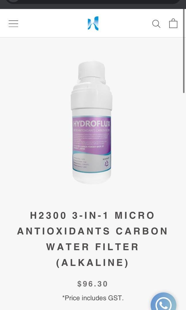 Hydroflux H2300 Filter (Alkaline), Furniture & Home Living, Kitchenware ...