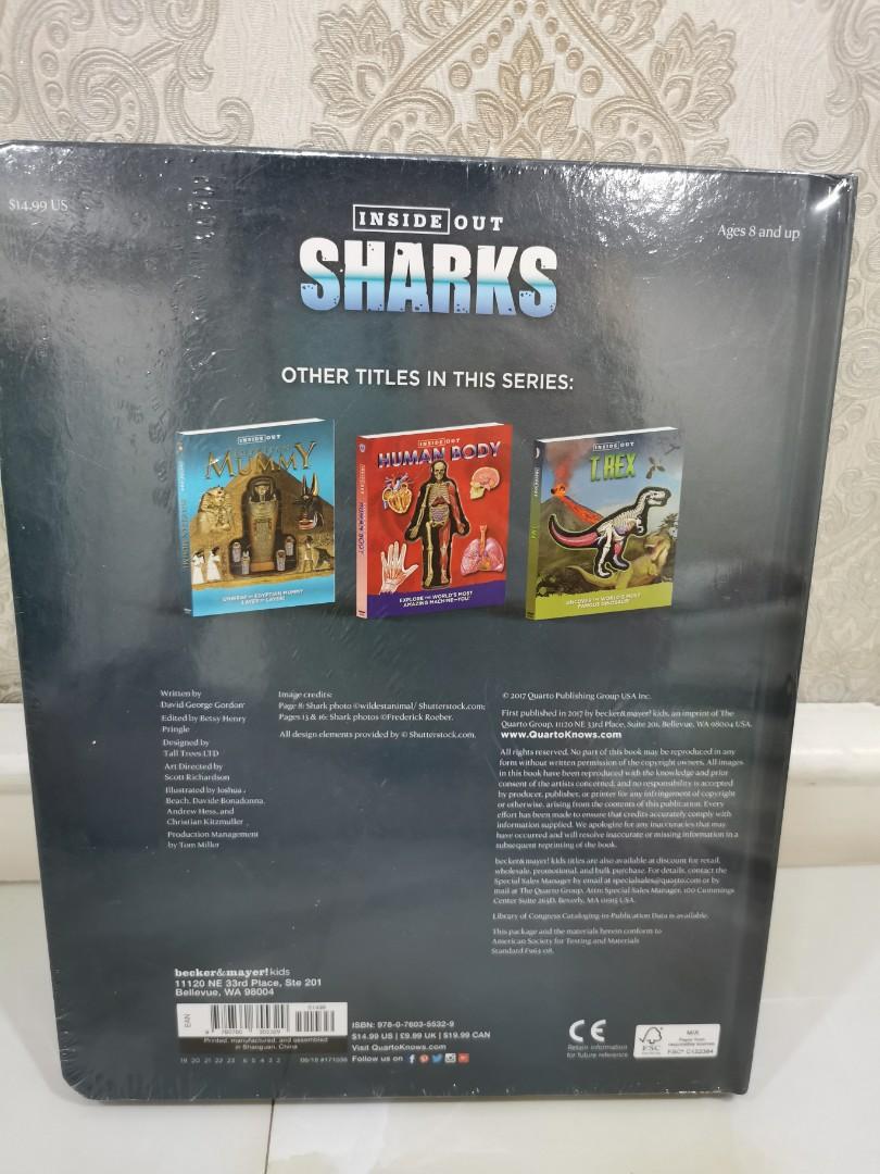 Inside out shark 3D, Buku & Alat Tulis, Buku Anak-Anak di Carousell