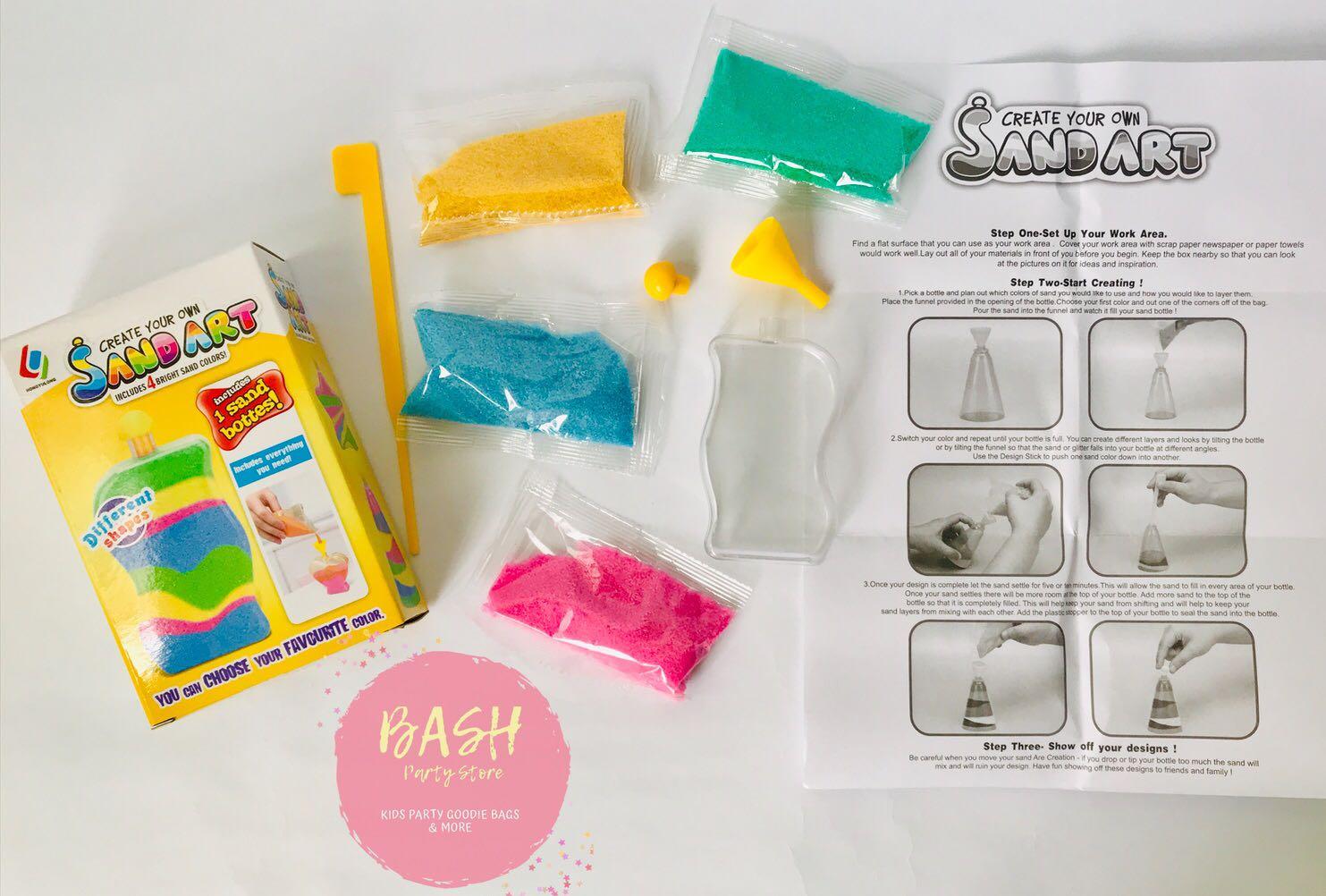 LIMITED EDITION Mini Sand Art Kit (Kids Party Goodie Bag), Hobbies ...