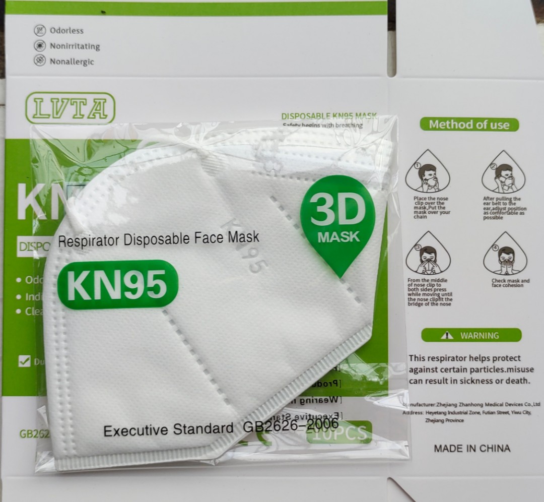 LVTA KN95 MASK 5 LAYER INDIVIDUAL PACK, Health & Nutrition, Face Masks ...