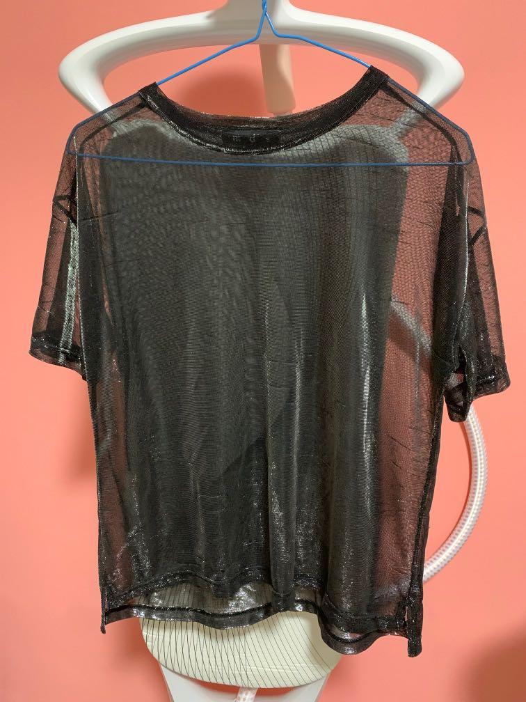 MDS Translucent top, Women's Fashion, Tops, Sleeveless on Carousell