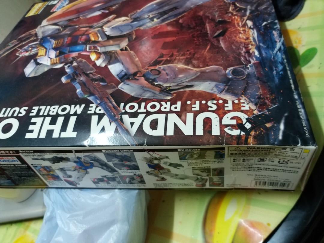 MG 1:100 Gundam The Origin Rx-78-02, 興趣及遊戲, 玩具 & 遊戲類 on Carousell