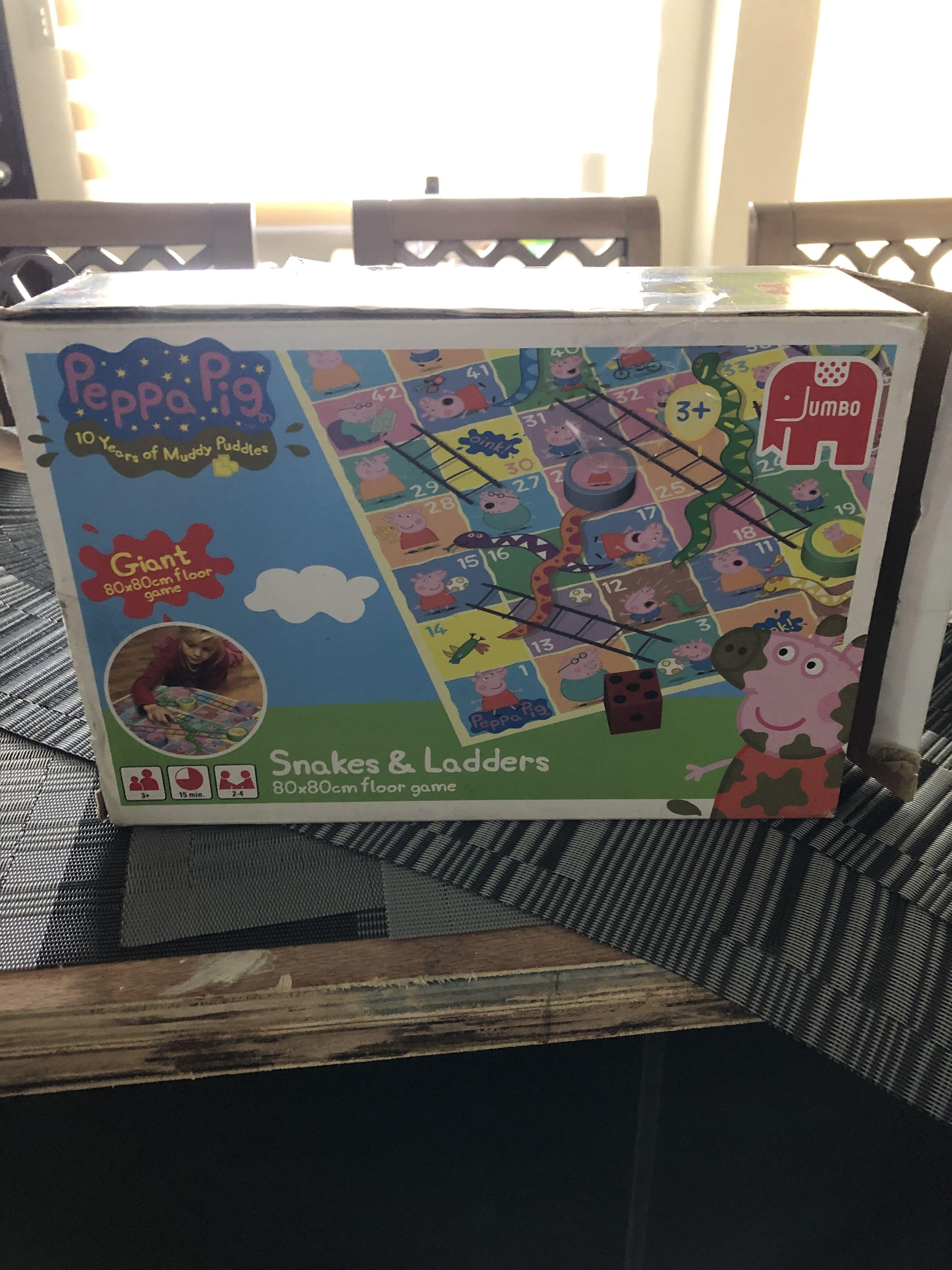 Peppa Pig Snake and Ladder Game, Hobbies & Toys, Toys & Games on Carousell