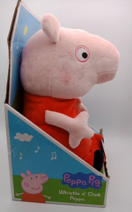 Peppa Pig Whistle n' Oink Feature Plush Stuffed Toy Blushing Cheeks ...