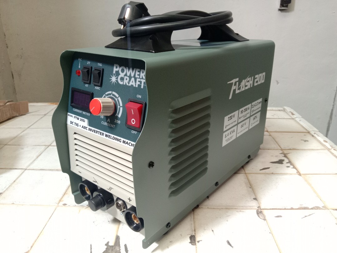 PowerCraft DC TIG ARC Inverter Welding Machine PTW 205i, Commercial ...