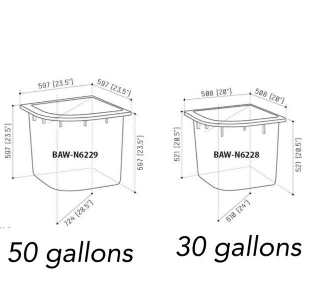 Ready stock 30/50 gallon kolah air mandi/ polymate water tub/ kolam air ...
