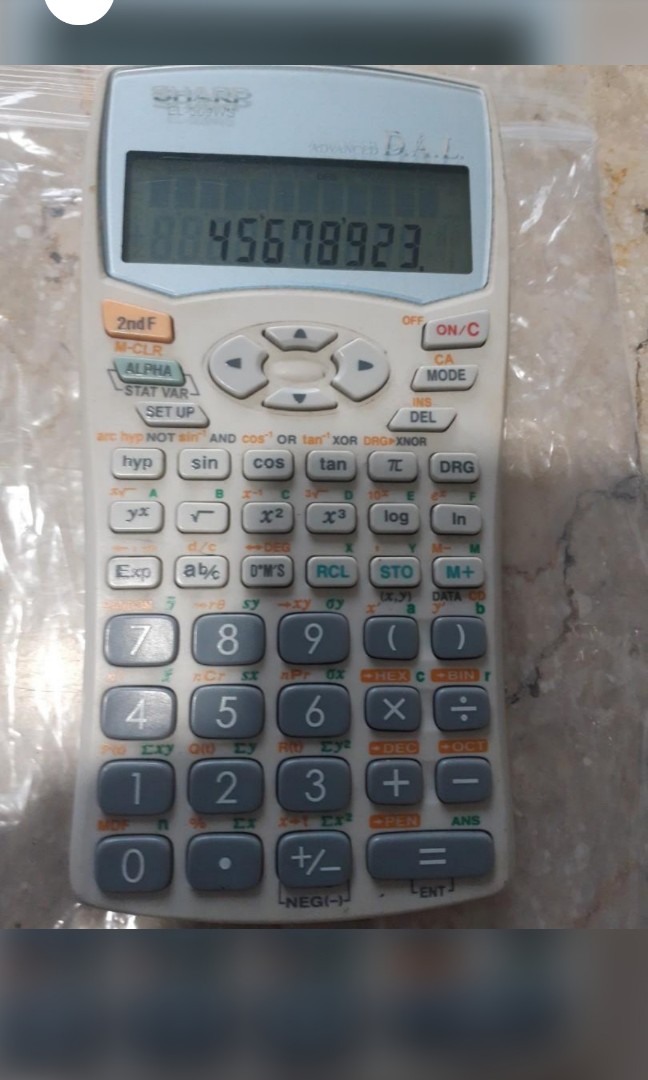 Sharp EL-509WS Scientific calculators, Computers & Tech, Office ...