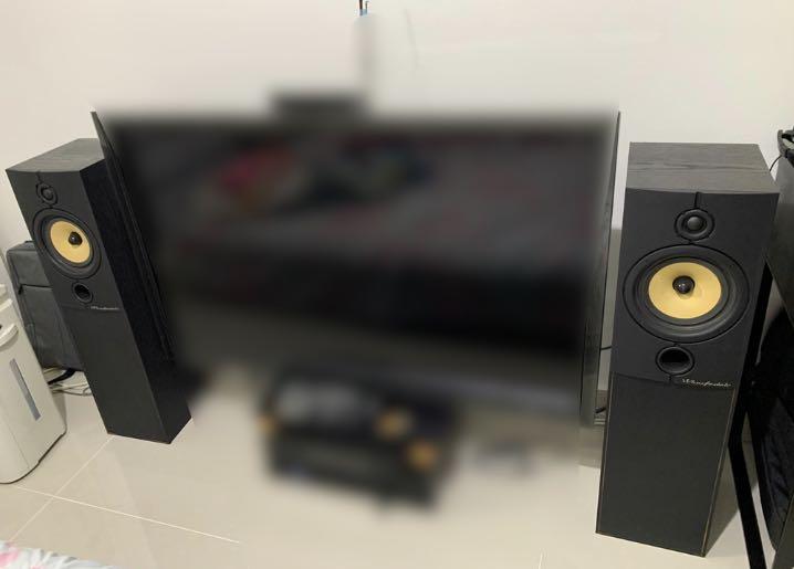 Sony TV with Wharfedale speakers and ONKYO amplifier, Audio, Soundbars ...