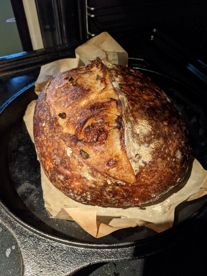 Kamut Sourdough bread blisters, an amazing thin crust and good crumb ...