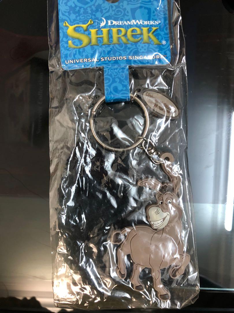 Universal Studio Singapore Shrek Donkey keychain, Hobbies & Toys ...