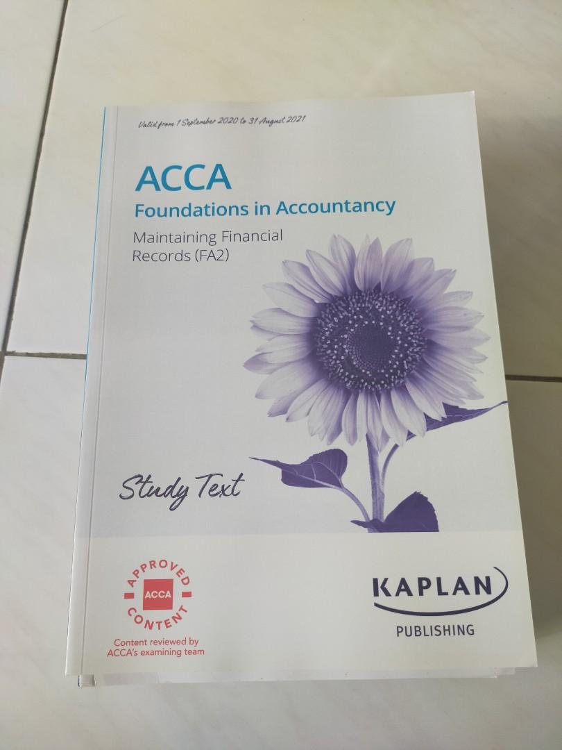 ACCA FIA FA2 Study Text, Hobbies & Toys, Books & Magazines, Assessment ...