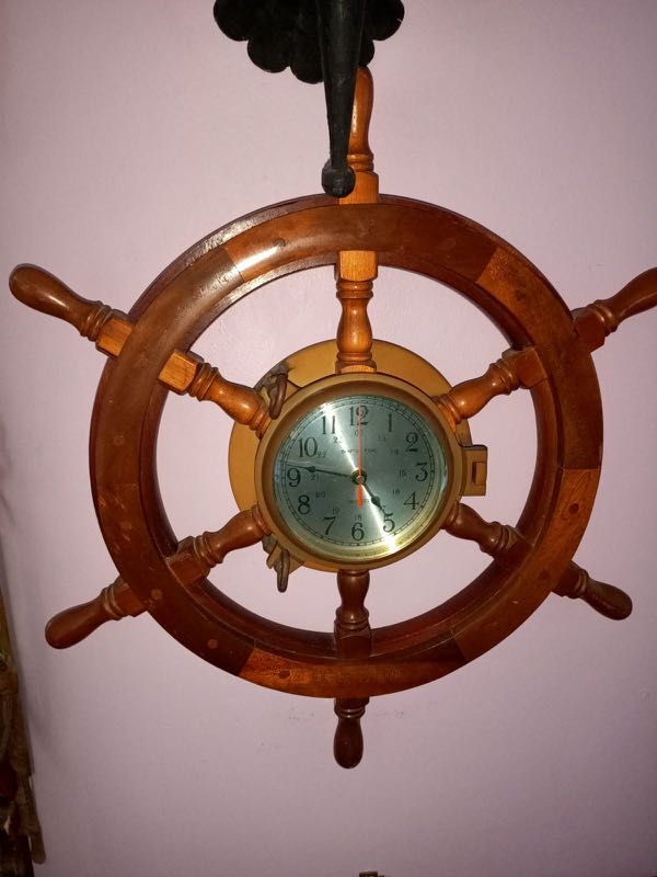 Antique sailor wheel clock, Hobbies & Toys, Memorabilia & Collectibles ...