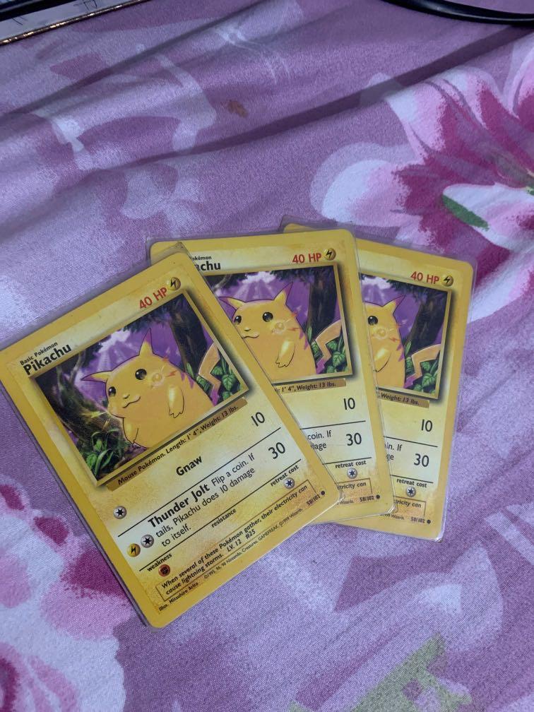 Base set Pikachu, Hobbies & Toys, Toys & Games on Carousell