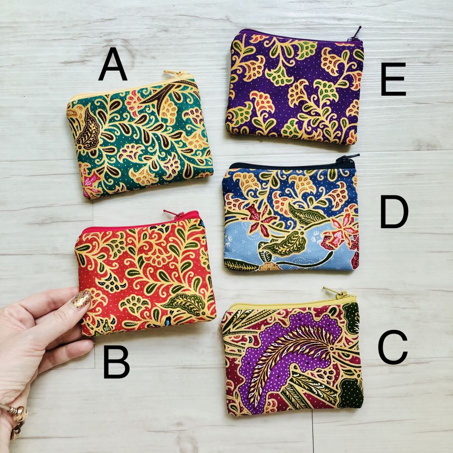 Batik Purse Handmade in Singapore, Women's Fashion, Bags & Wallets ...