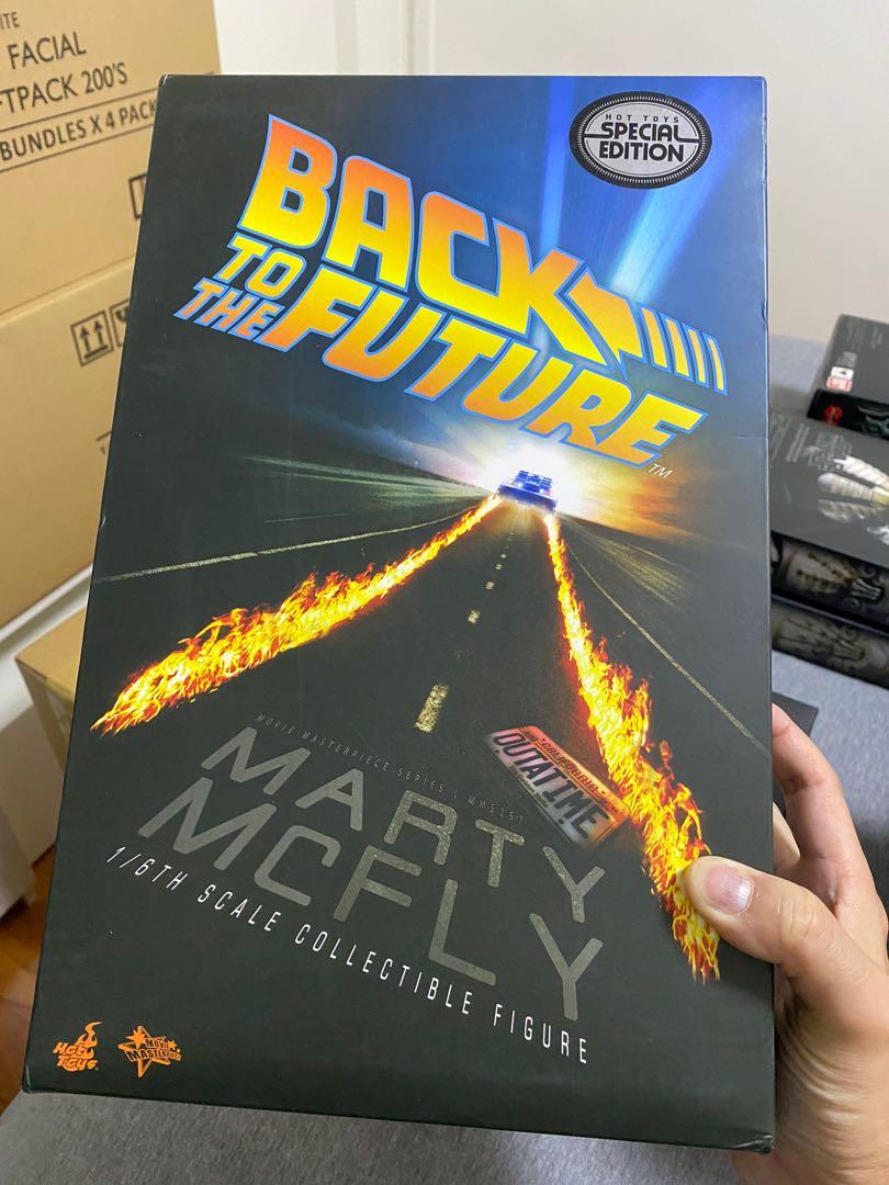 BNIB Hot Toys 1/6 scale Marty Mcfly & Delorean Time Machine (MMS257 ...