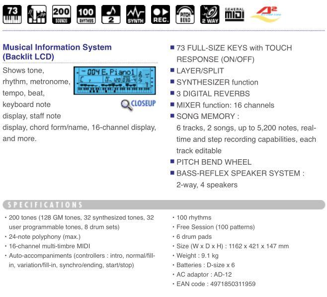 Casio MIDI Keyboard WK-1300, Hobbies & Toys, Music & Media, Musical ...