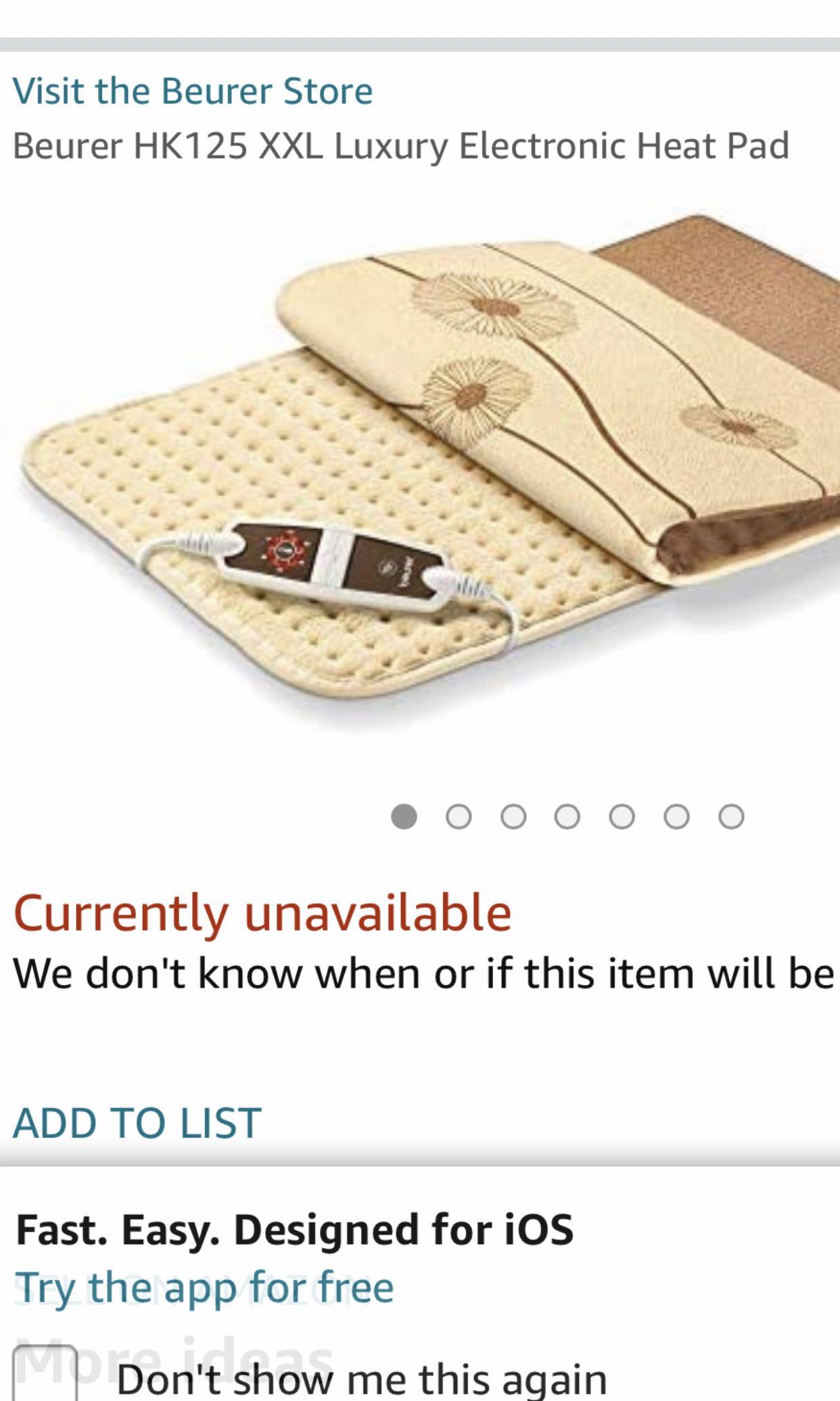 Electric heat pack, Health & Nutrition, Massage Devices on Carousell