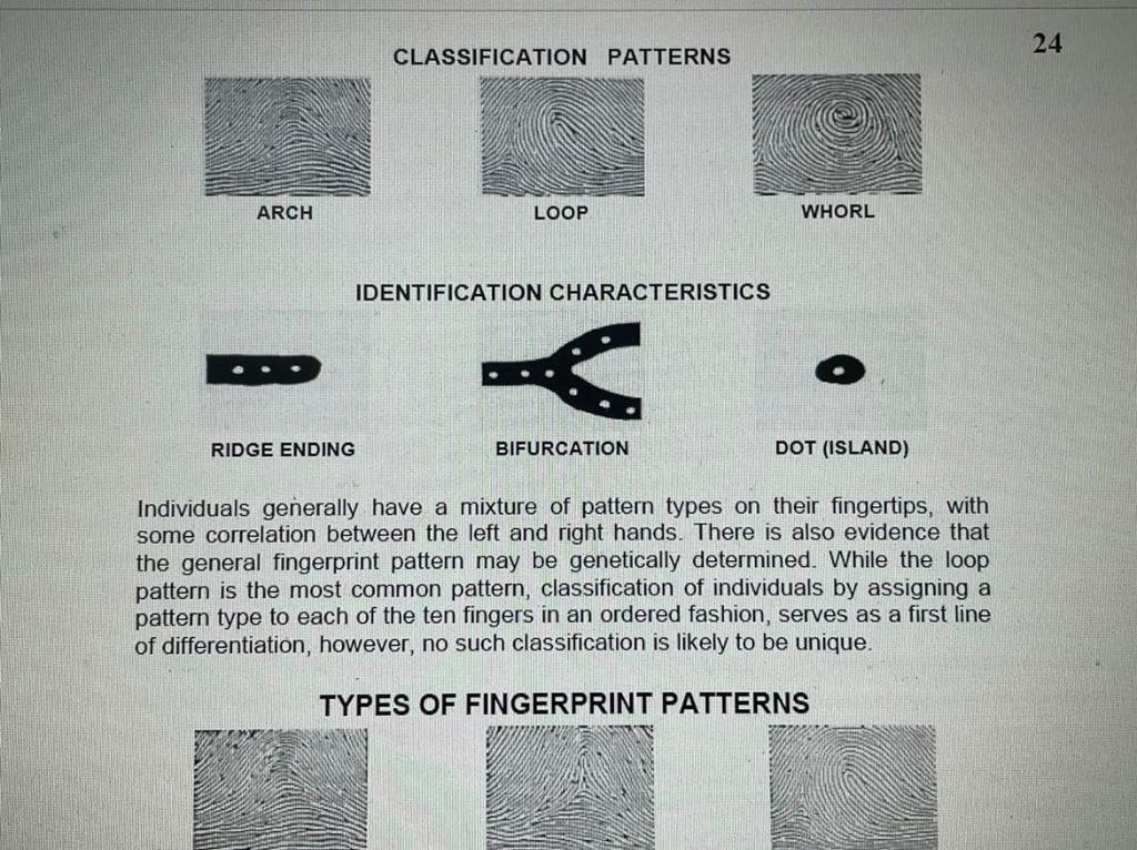 FINGERPRINT AND PERSONAL IDENTIFICATION TEXTBOOK, Hobbies & Toys, Books ...