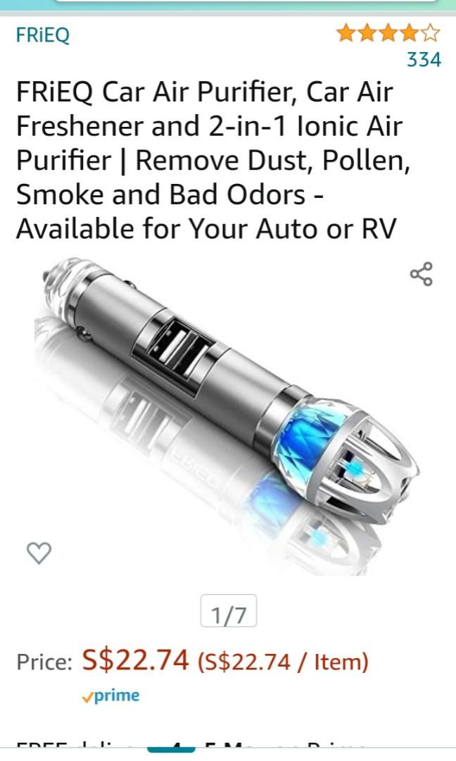 Frieq car air purifier review store