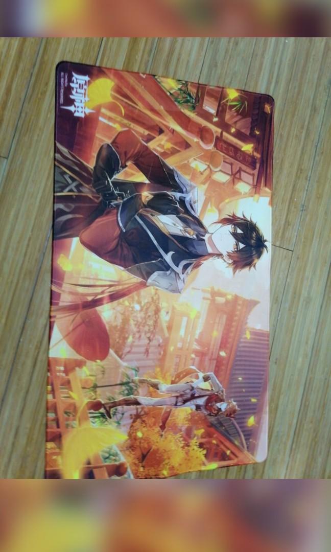 genshin impact official mousepad zhongli and childe, Computers & Tech ...