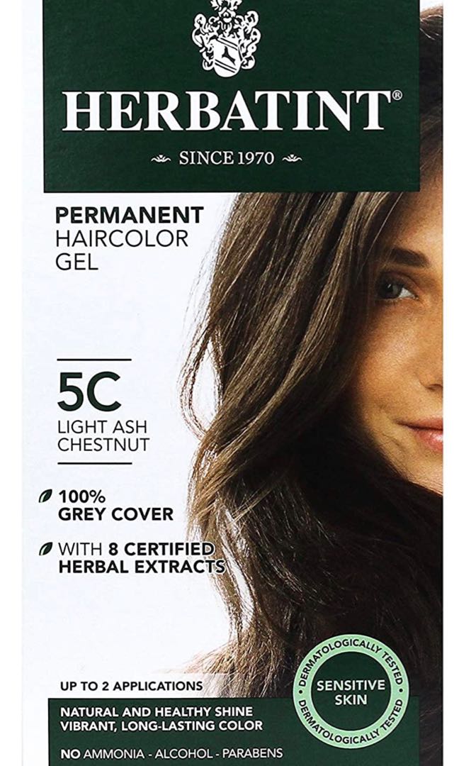 Herbatint 5C LIGHT ASH CHESTNUT Permanent Hair Color, Beauty & Personal ...