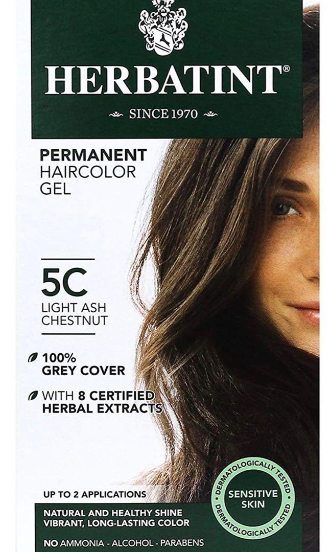 Herbatint 5C LIGHT ASH CHESTNUT Permanent Hair Color, Beauty & Personal ...