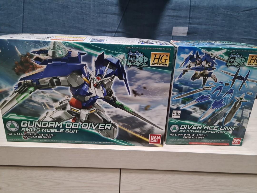 HG 1/144 Gundam 00 Diver + Diver Ace Unit, Hobbies & Toys, Toys & Games, Bricks & Figurines on ...
