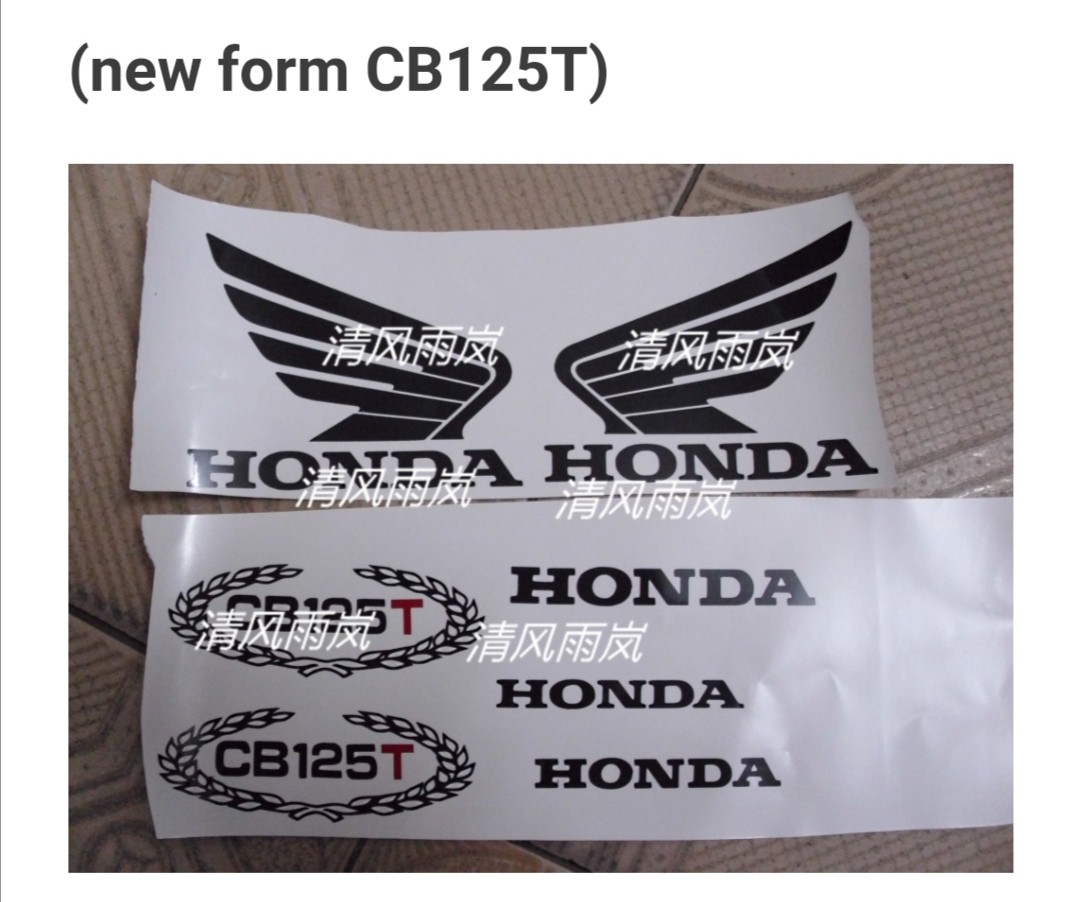 Honda cb125t sticker, Motorbikes on Carousell