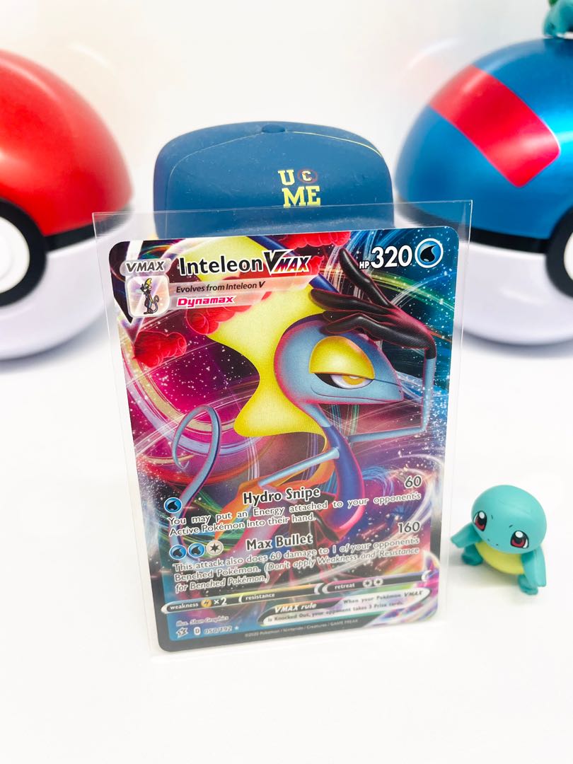 Inteleon VMAX Sword Shield Full Art Pokemon Pokémon Card, Hobbies ...