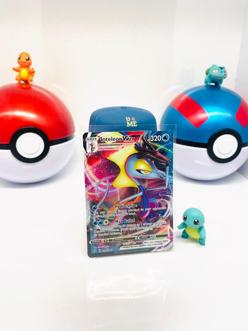 Inteleon VMAX Sword Shield Full Art Pokemon Pokémon Card, Hobbies ...